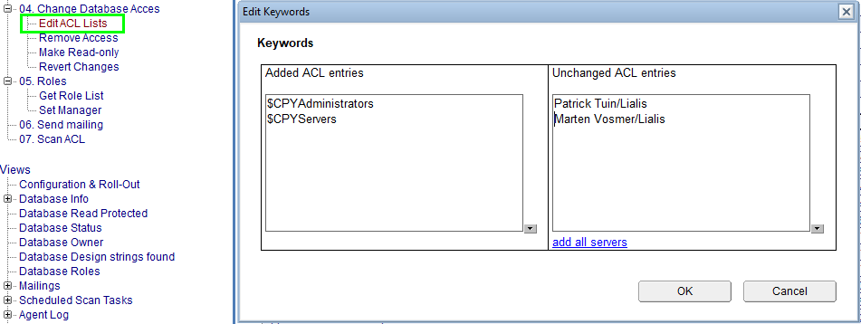 Domino Server Application Scan & Analysis tool