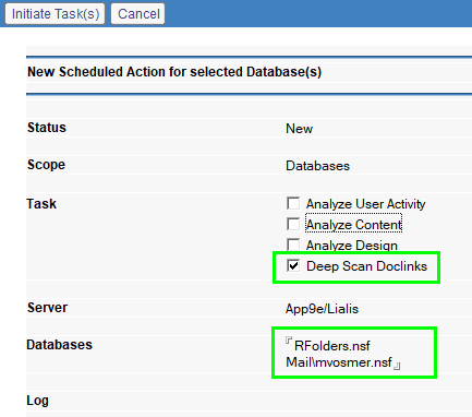 Domino Server Application Scan & Analysis tool