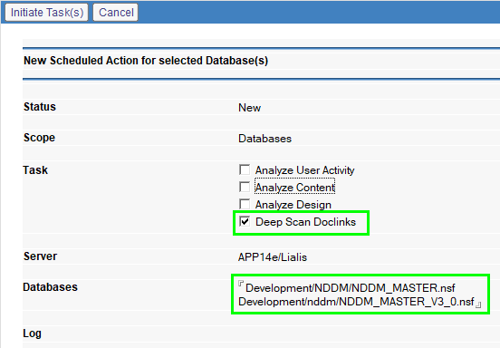 Domino Server Application Scan & Analysis tool