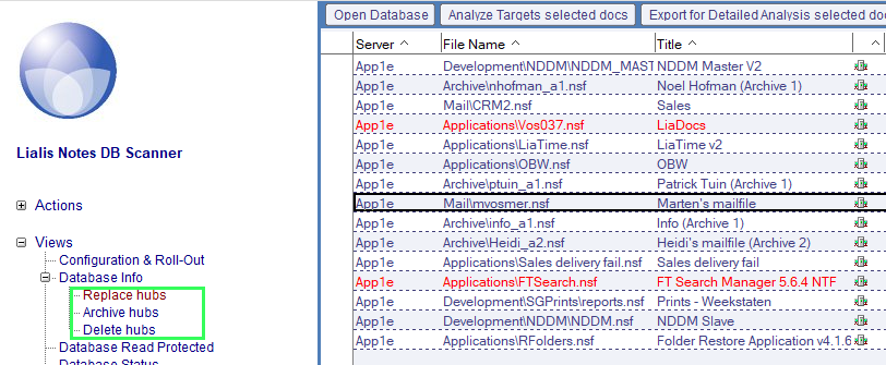 Domino Server Application Scan & Analysis tool