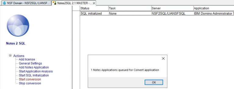 Lotus Notes Databases to SQL conversion software