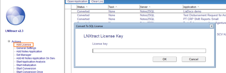 Lotus Notes Databases to SQL conversion software