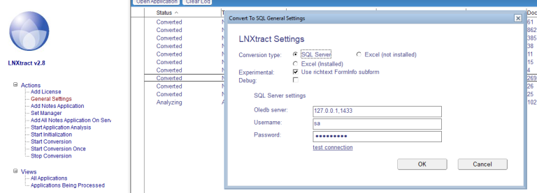 Lotus Notes Databases to SQL conversion software